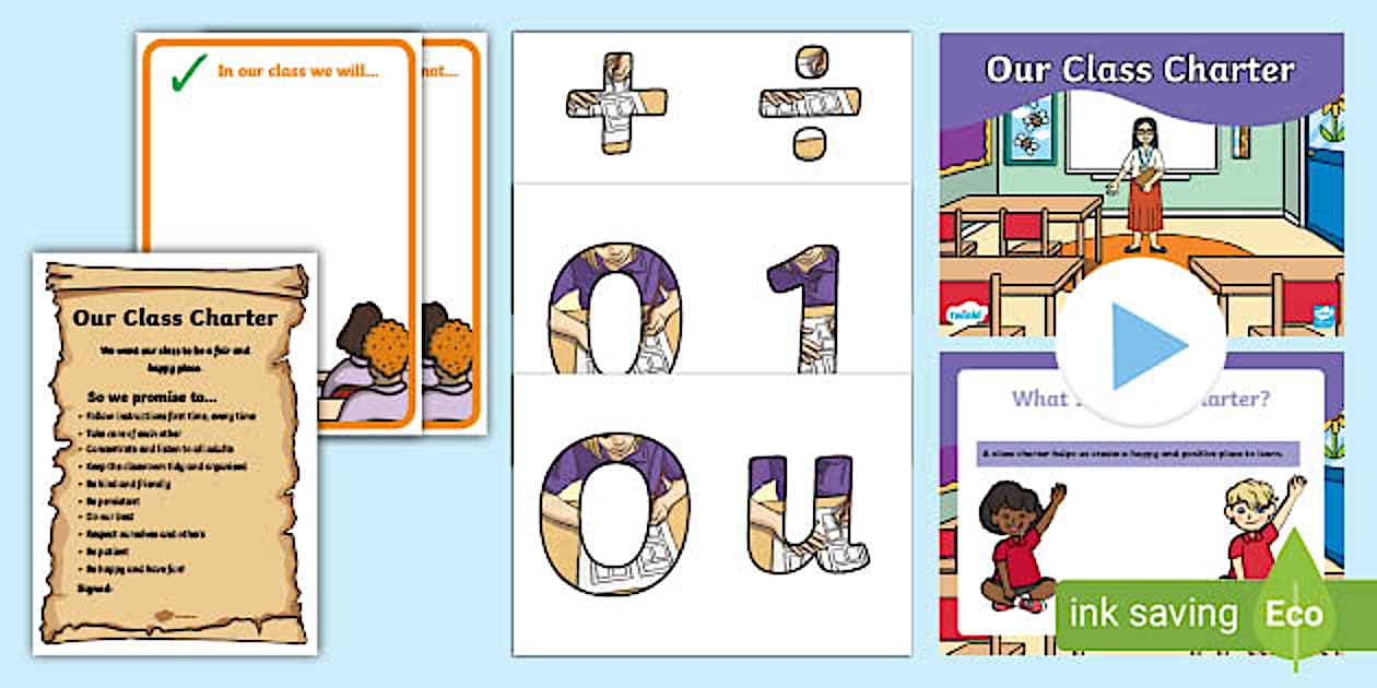 Our Class Charter Resource Pack (teacher made) - Twinkl