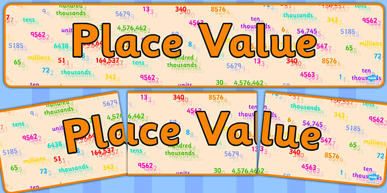 Place Values Headings Display Banner - Primary Resource