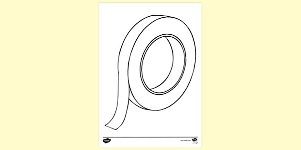 Roll of Masking Tape Colouring Sheet | Colouring Sheets