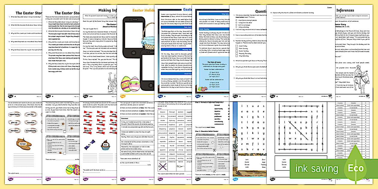 UKS2 English Easter Home Learning Activity Pack - Twinkl