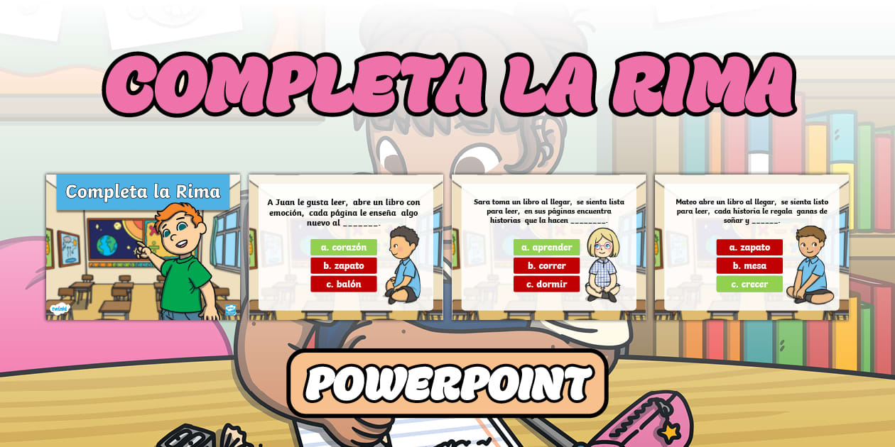 Presentación para completar rimas