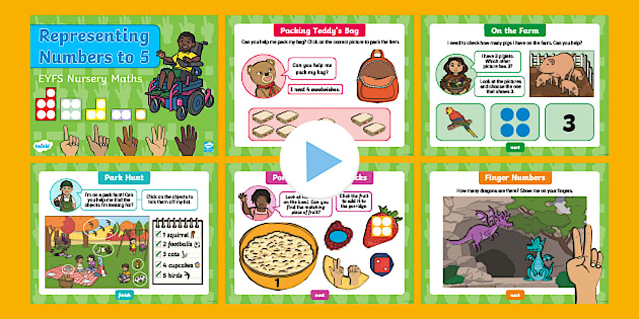 👉 Number Activities for Nursery Children | Numbers up to 5