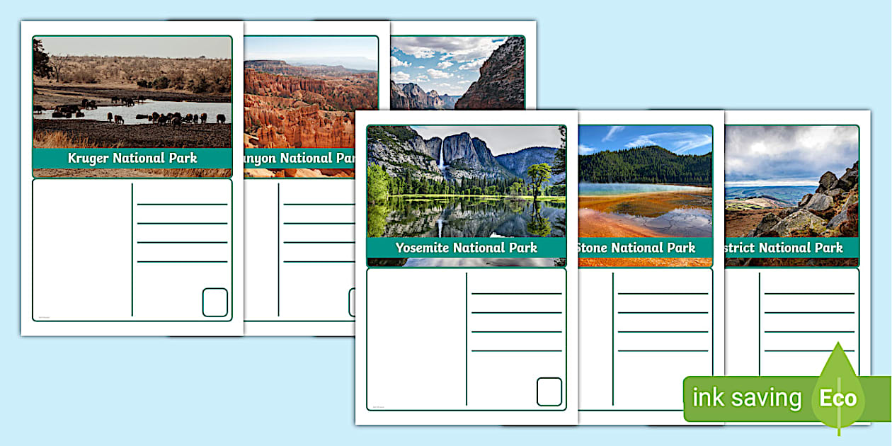 National Park Postcards | Twinkl Postcards | Send Postcards