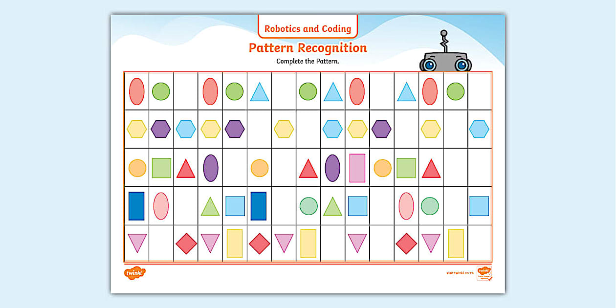 Grade 3- Pattern Recognition - Worksheet: Missing Elements