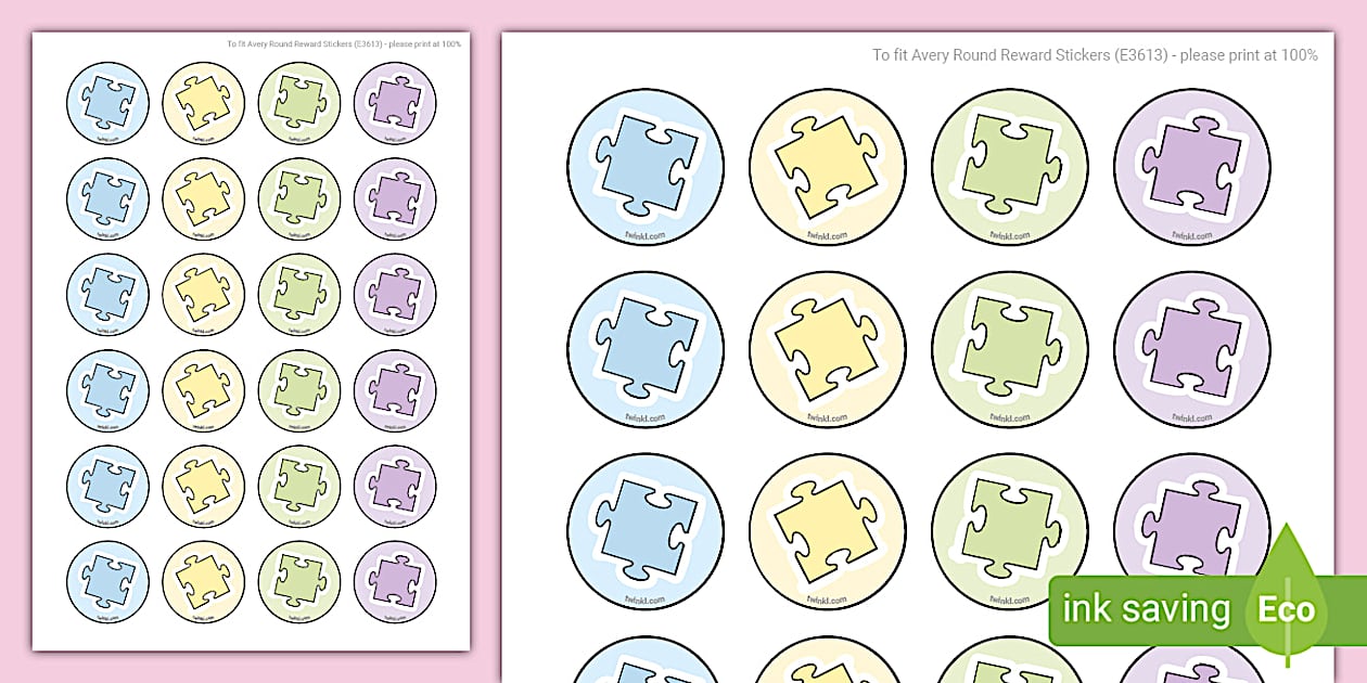 Jigsaw Puzzle Stickers (teacher made) - Twinkl
