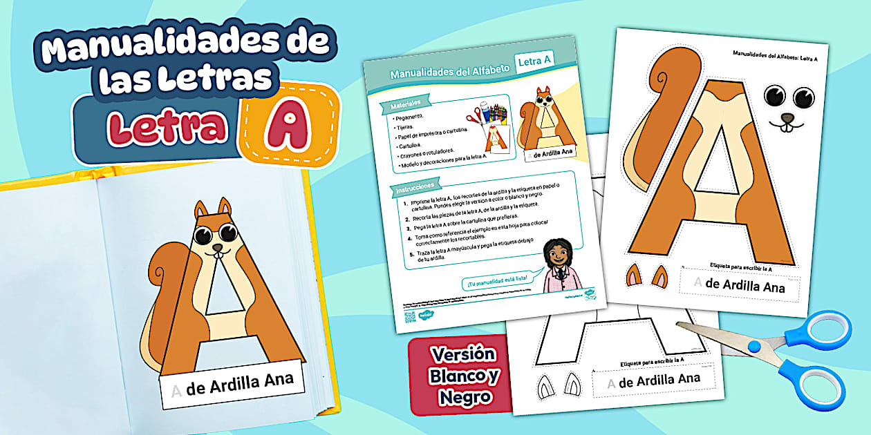 Manualidad | Letra | A | Mayúscula
