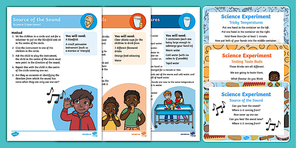 EYFS All About Me - My Senses Science Experiments Pack