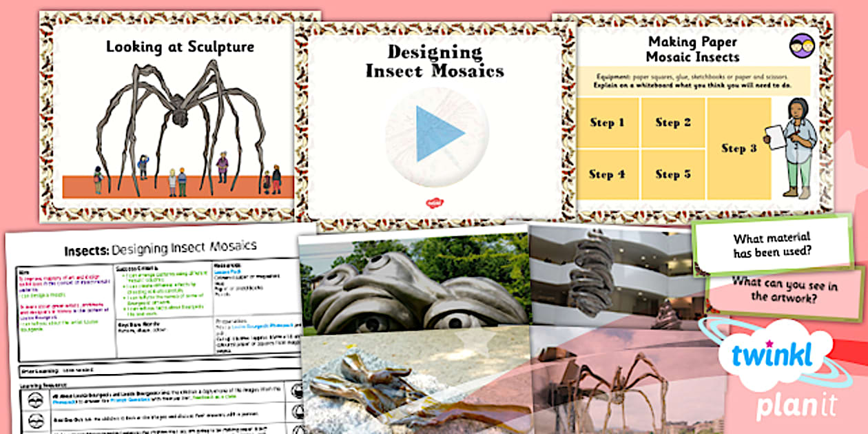 Art: Insects: Designing Insect Mosaics LKS2 Lesson Pack 3