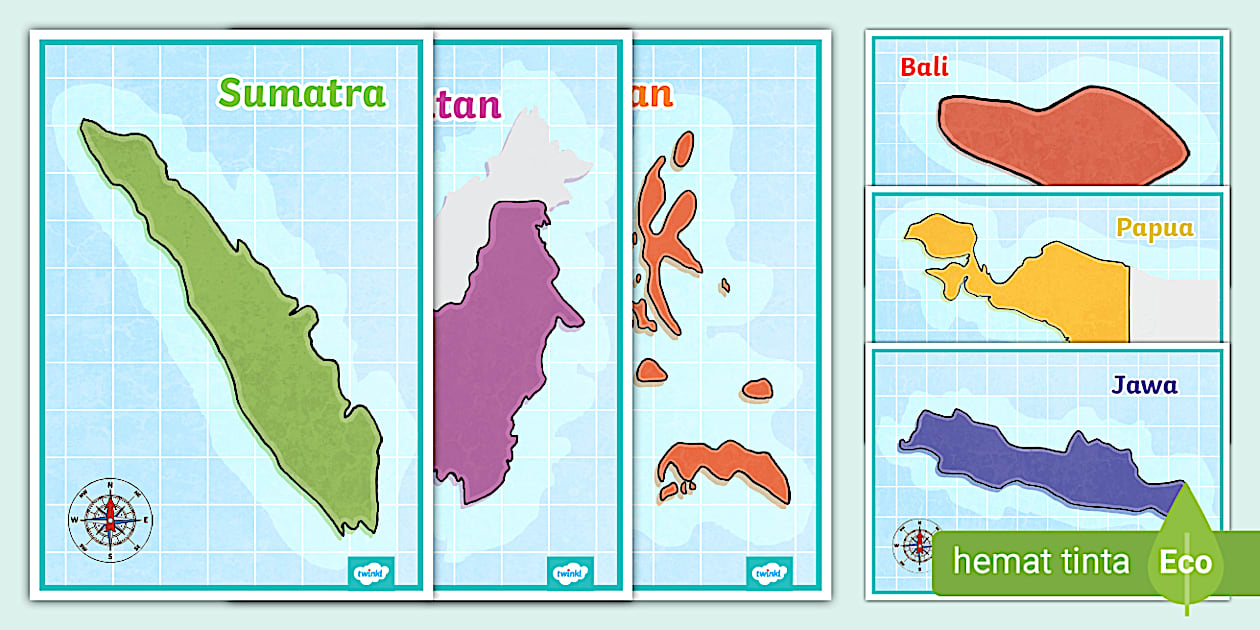 Poster Pulau-Pulau di Indonesia (teacher made) - Twinkl Poster Pulau-Pulau di Indonesia (teacher made) - Twinkl