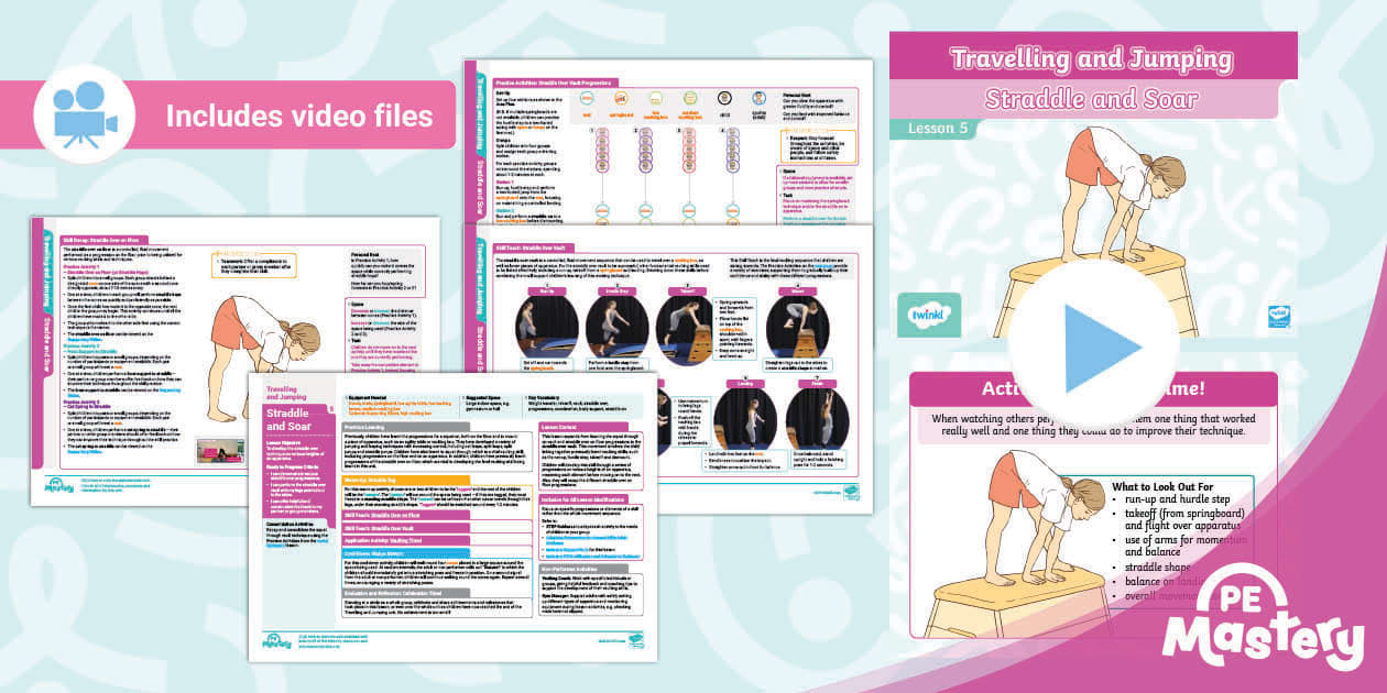 Gymnastics Lesson 5 Travelling & Jumping Lesson Pack