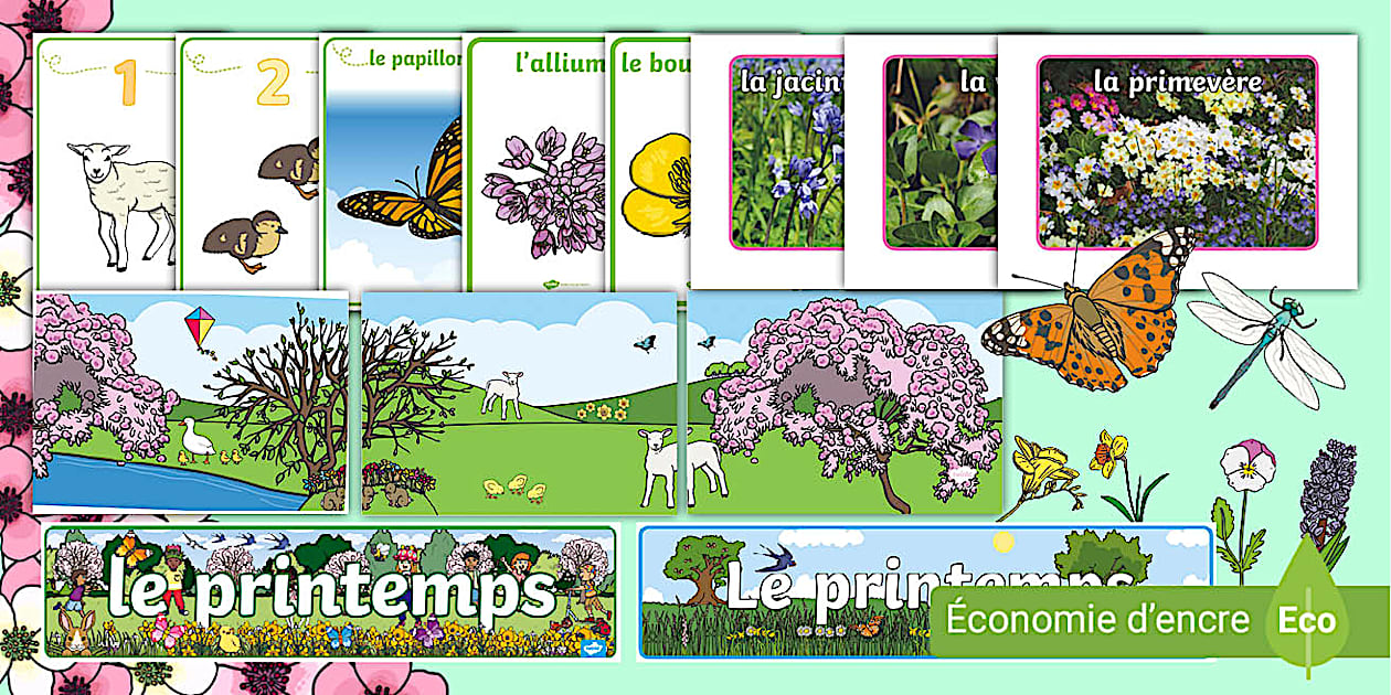 Pack d'affichage sur le thème du printemps (teacher made)