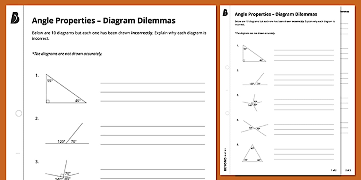 👉 Angle Properties - Diagram Dilemmas | KS3 Maths | Beyond