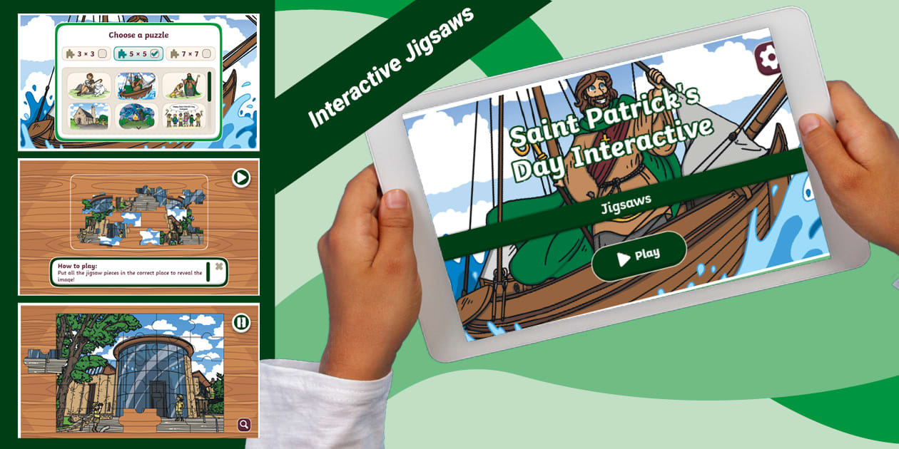 Saint Patrick's Day Interactive Jigsaws