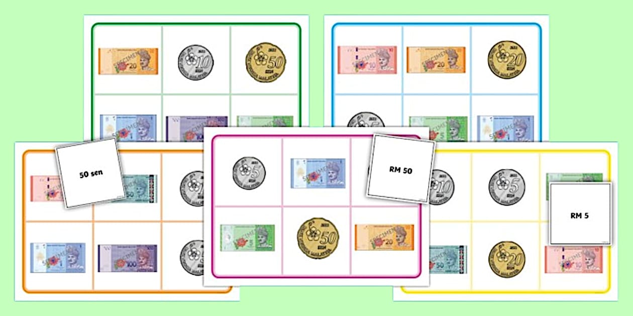 Malaysian Ringgit - Ringgit and Sen Bingo - Twinkl