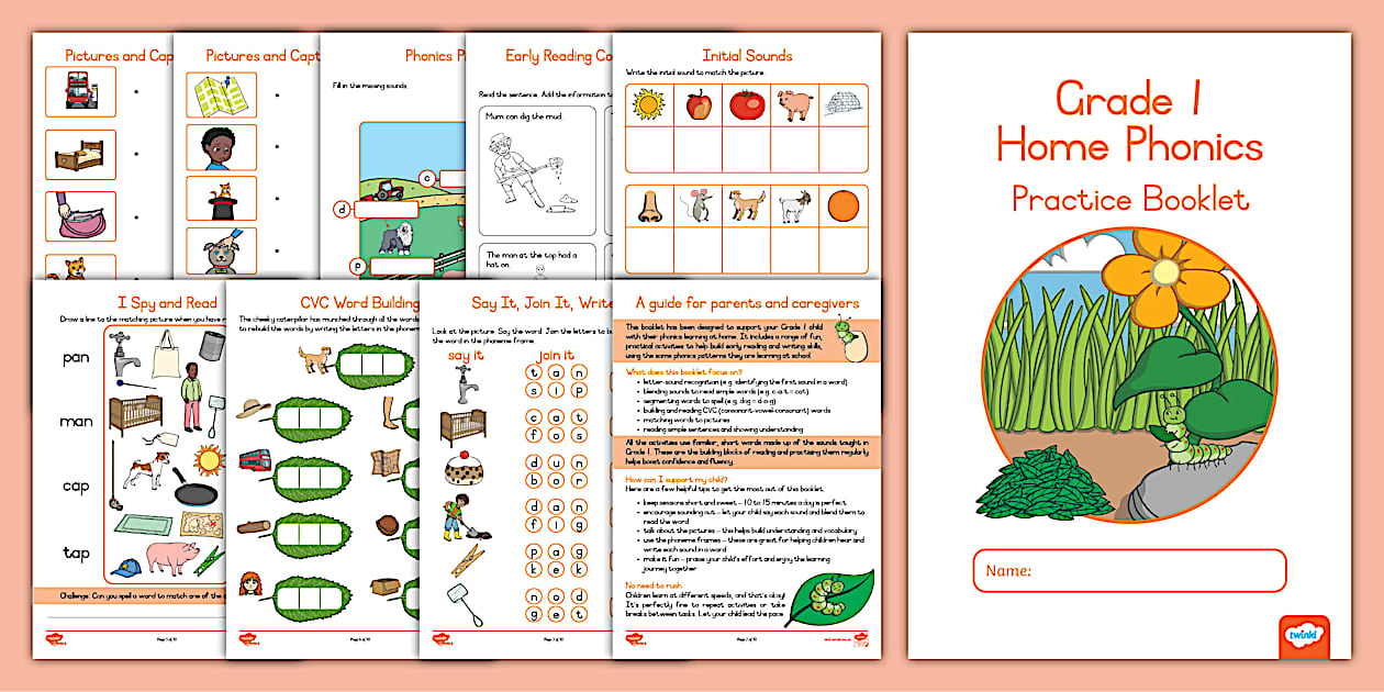 Grade 1 Home Phonics Practice Booklet