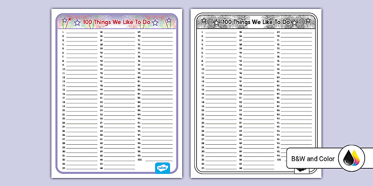 Printable 100th Day of School Poster Activity | Twinkl USA