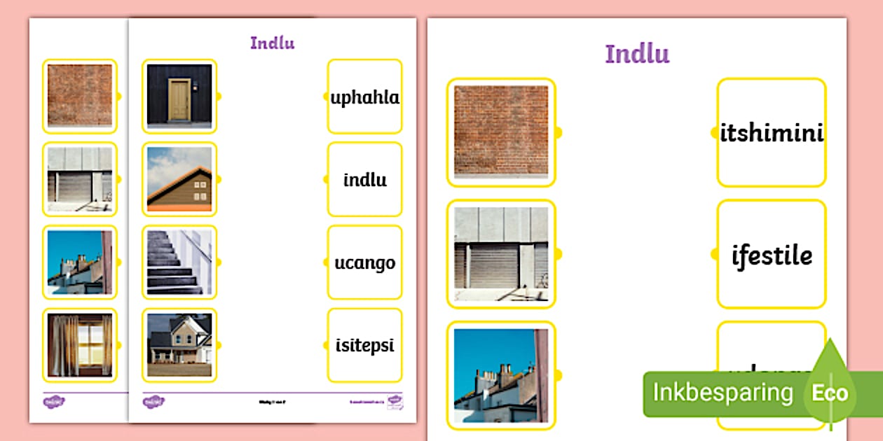 Indlu - Our House Activity isiXhosa