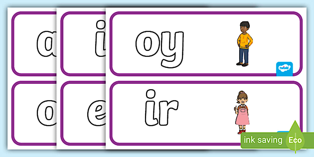 Phase 5 Sounds Phonics Display Cut-Outs - (teacher made)
