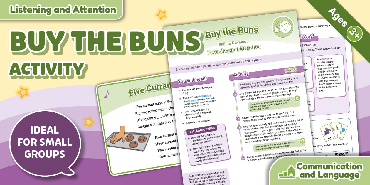 EYFS Communication and Language Activity: Joining In Songs