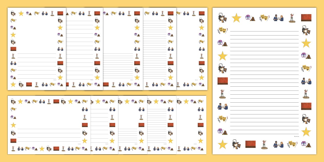 Drama Page Border Pack - Twinkl Drama Resources - Twinkl