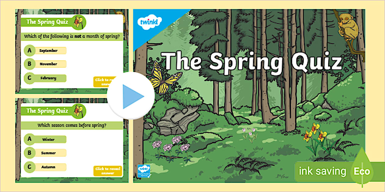 The Spring Quiz (teacher made) - Twinkl