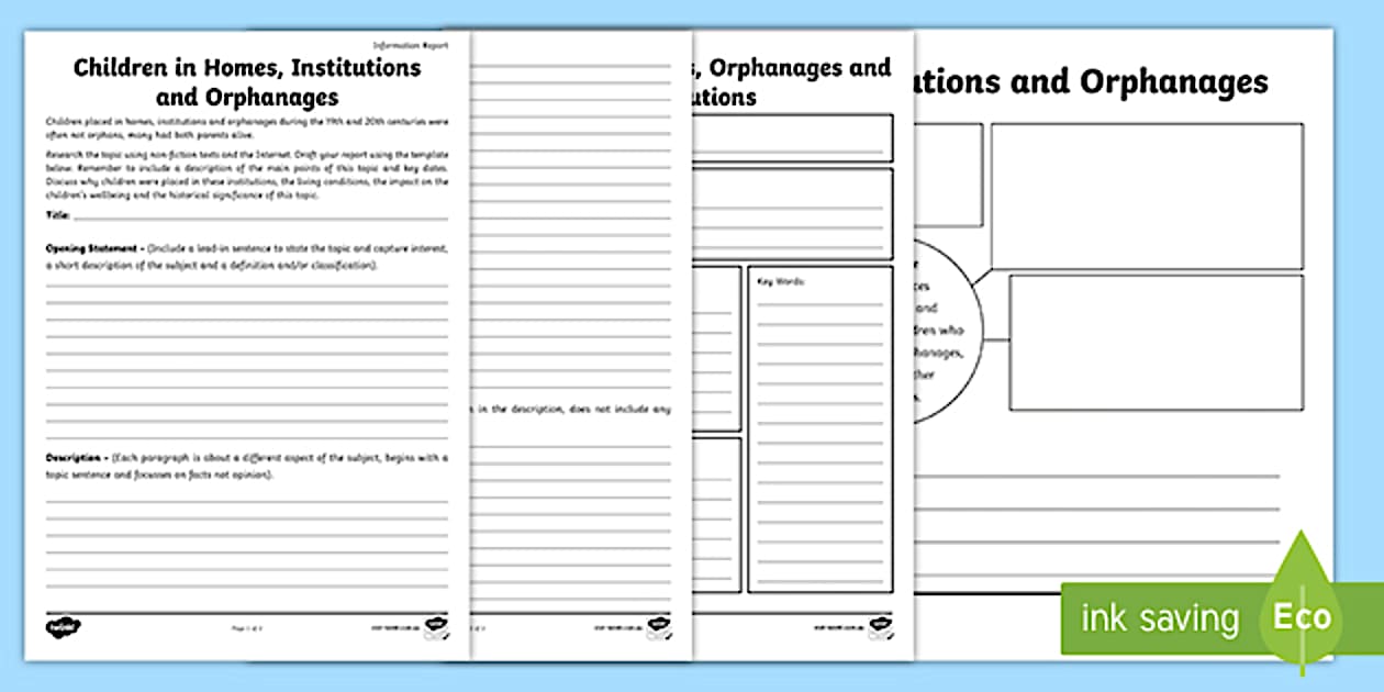 Children in Homes, Institutions and Orphanages Resource Pack