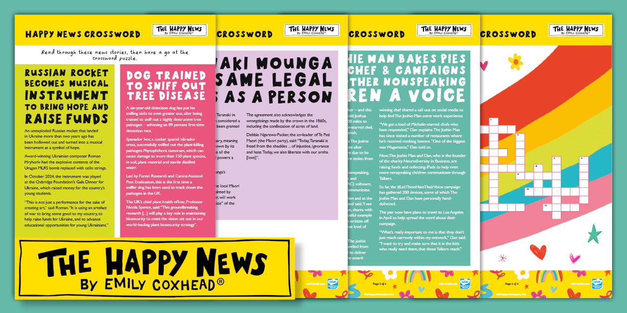 The Happy Newspaper: Happy News Crossword (Issue 37)