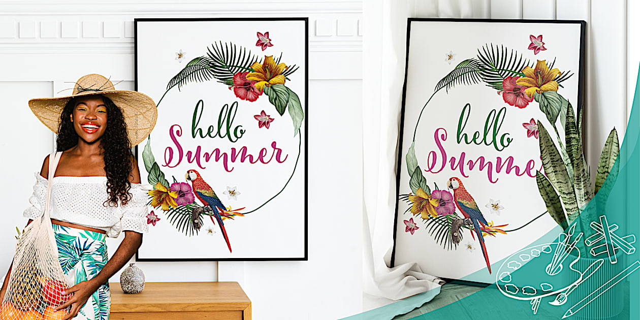 Hello Summer Poster | Twinkl Art Gallery (Teacher-Made)