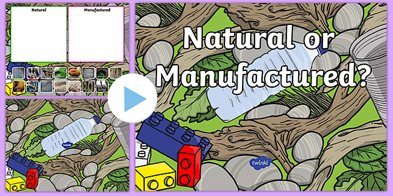 Natural or Manufactured Materials Sorting Activity PowerPoint