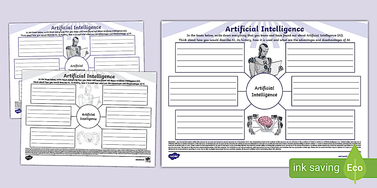 Artificial Intelligence Mind Map (teacher made) - Twinkl