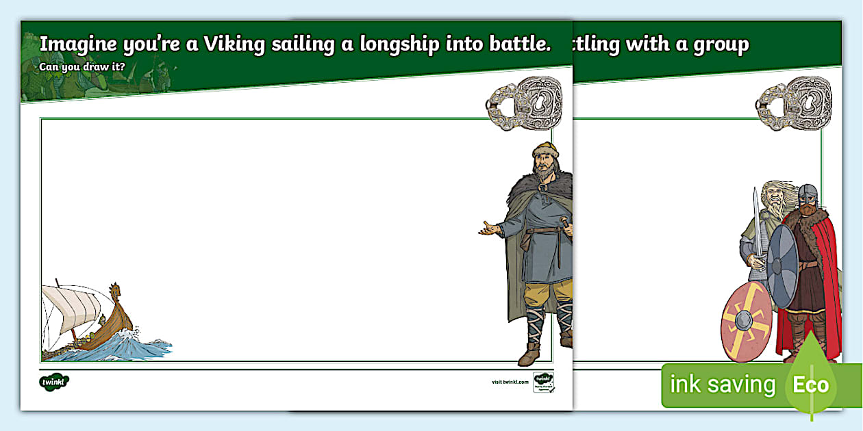 Viking Drawing Prompts | Twinkl | Art and Drawing | KS1