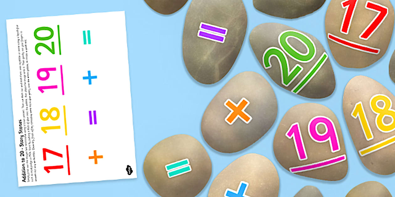 Addition Story Stone Image Cut Outs - Twinkl