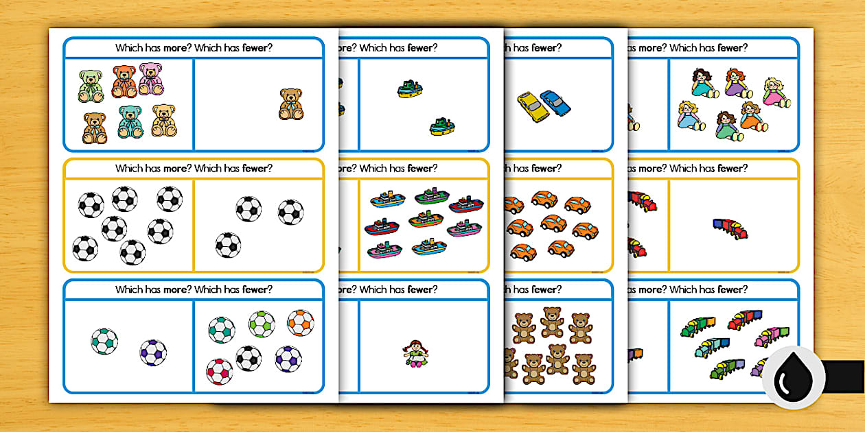 Comparing the Toy Collections Picture Cards (Teacher-Made)