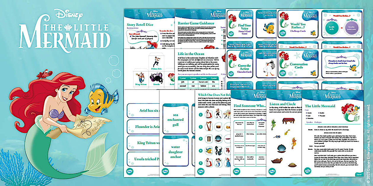The Little Mermaid: Speaking and Listening Pack