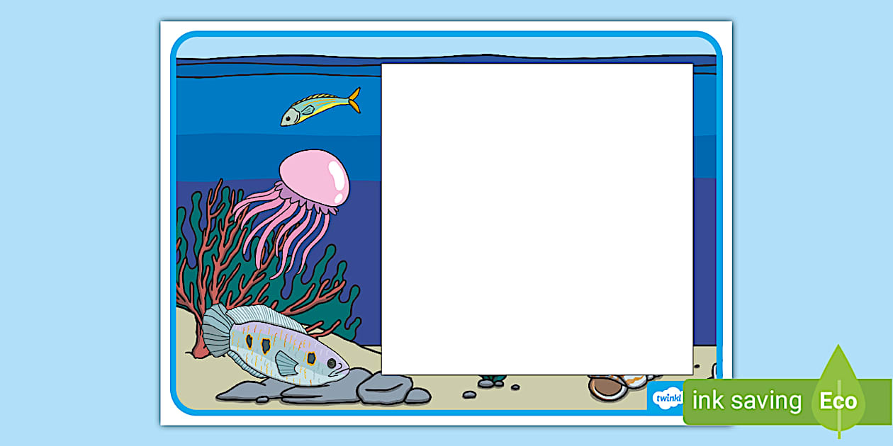 Sea Photo Frame (teacher made) - Twinkl