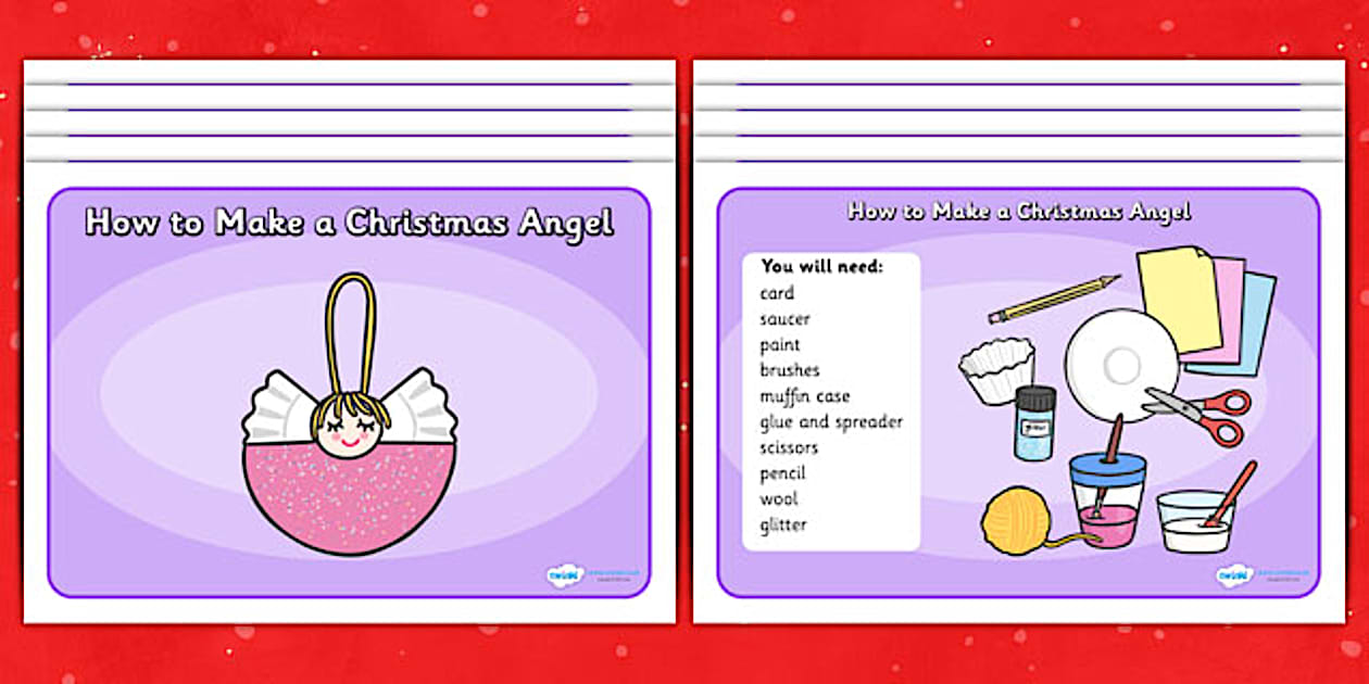 How to Make a Christmas Angel Craft Instructions