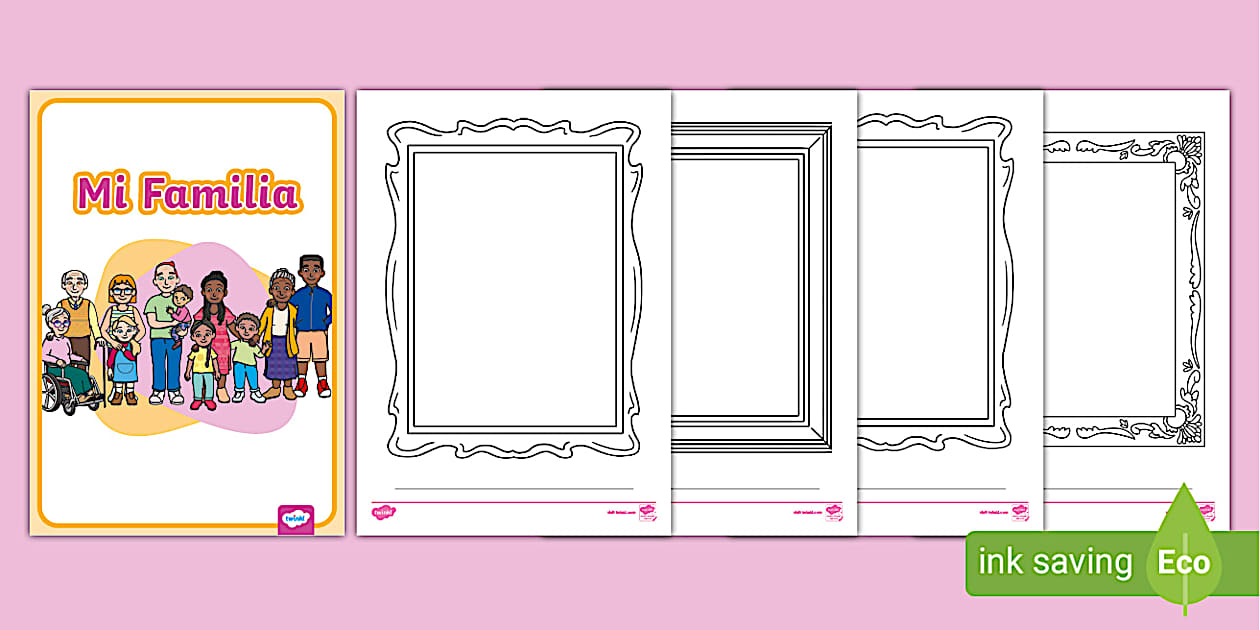 Cuadernillo - Mi familia - Twinkl