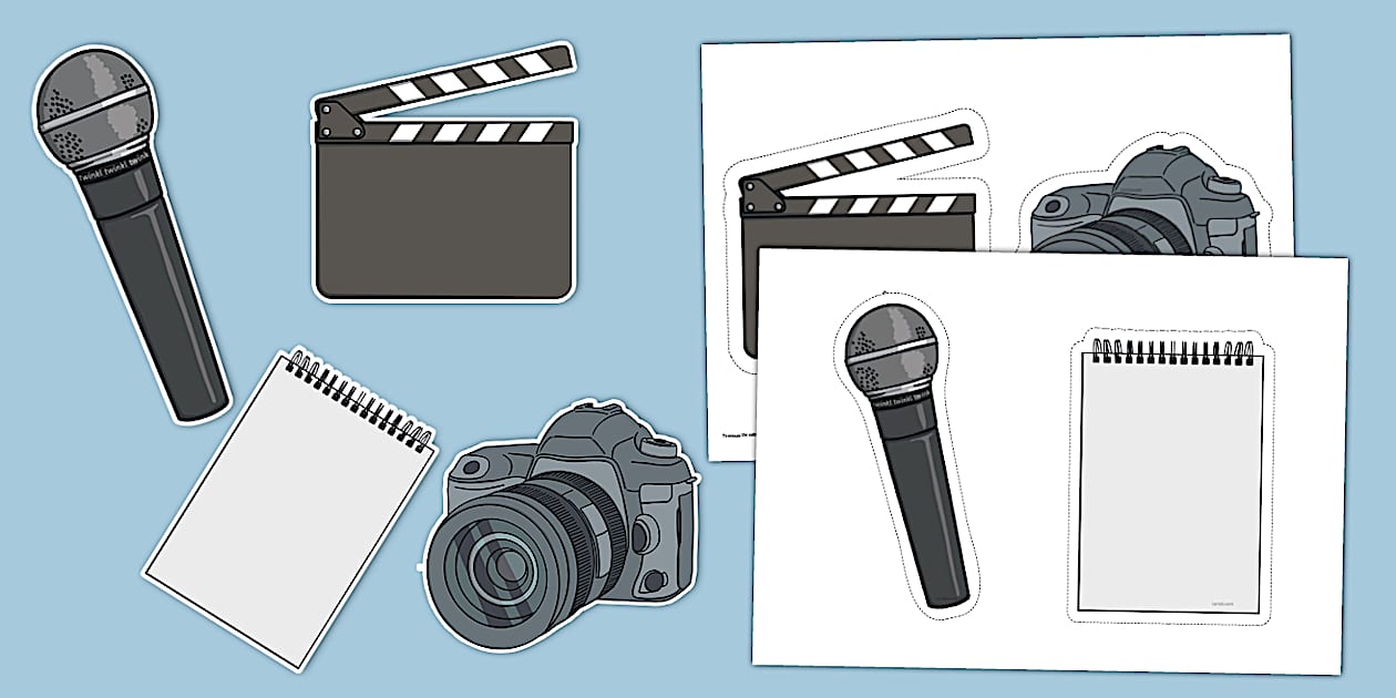 Journalism Role Play Cut Outs (Teacher-Made) - Twinkl