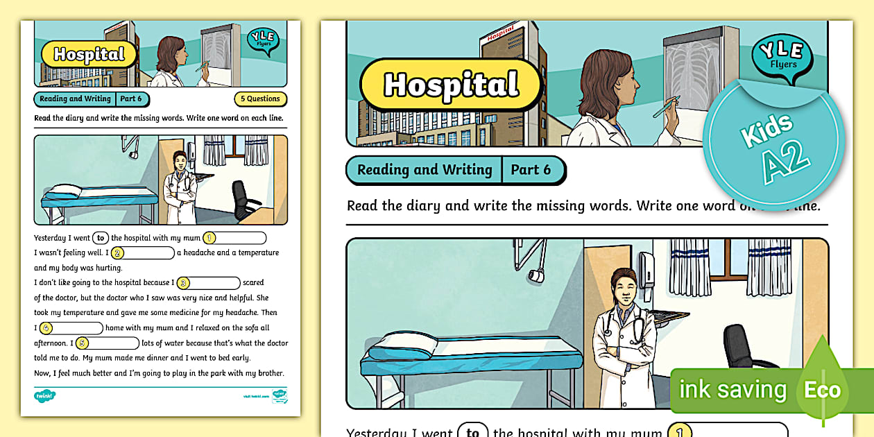 ESL YLE Flyers Reading and Writing Part 6 [Kids, A2]