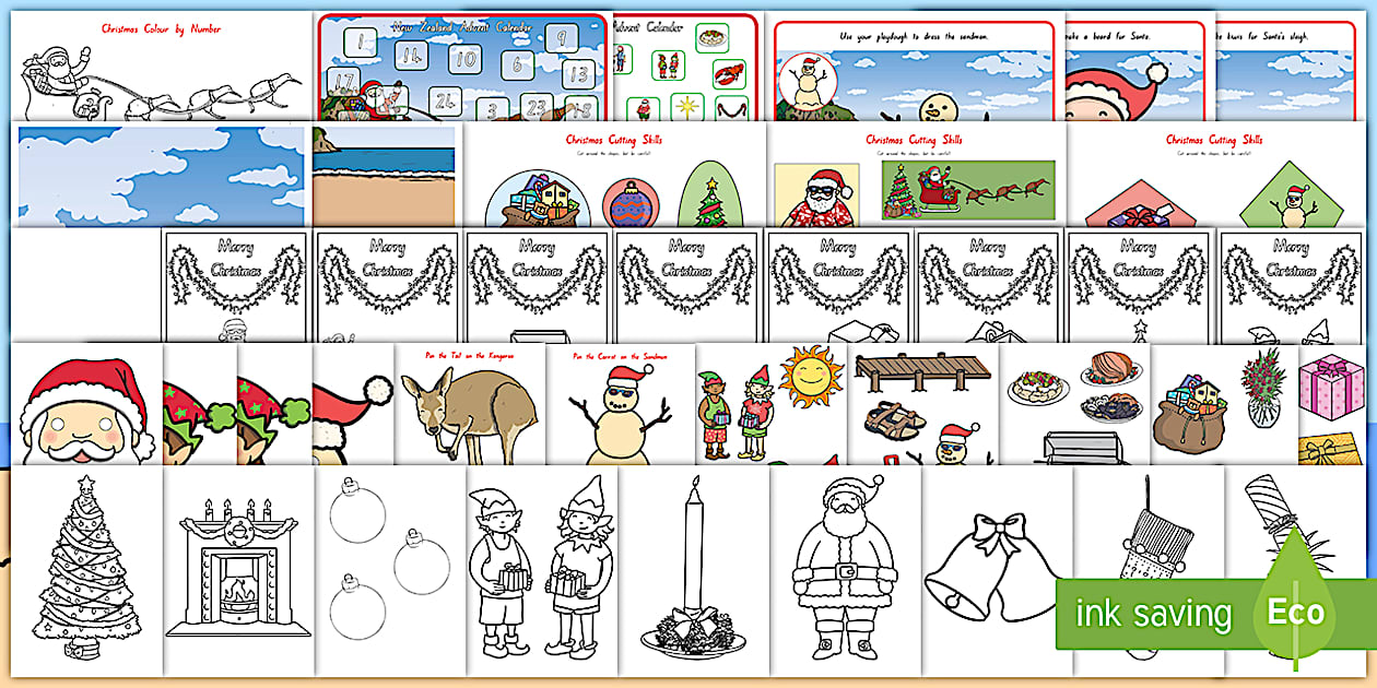 Christmas New Zealand Activity Pack | NZ Christmas - Twinkl
