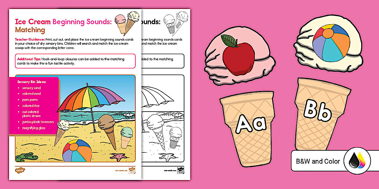 Ice Cream Sensory Bin | Ice Cream Day | Twinkl USA - Twinkl