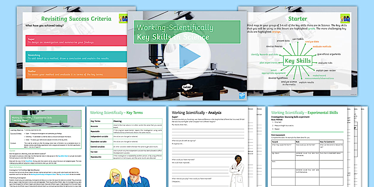 Working Scientifically Lesson 5: Key Skills in Science