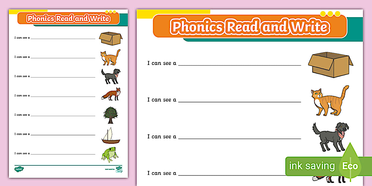 Editable Phonics Worksheet (Read and Write) (teacher made)