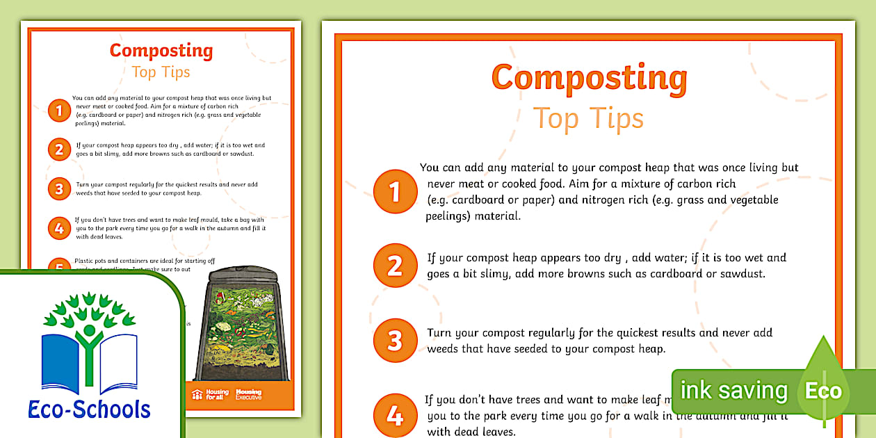 FREE! - Eco-Schools NI: Top Tips on Composting - Twinkl