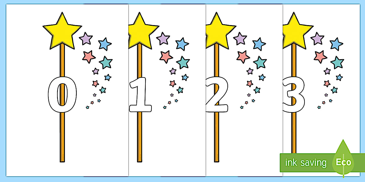 Numbers 0-31 on Wands (teacher made) - Twinkl