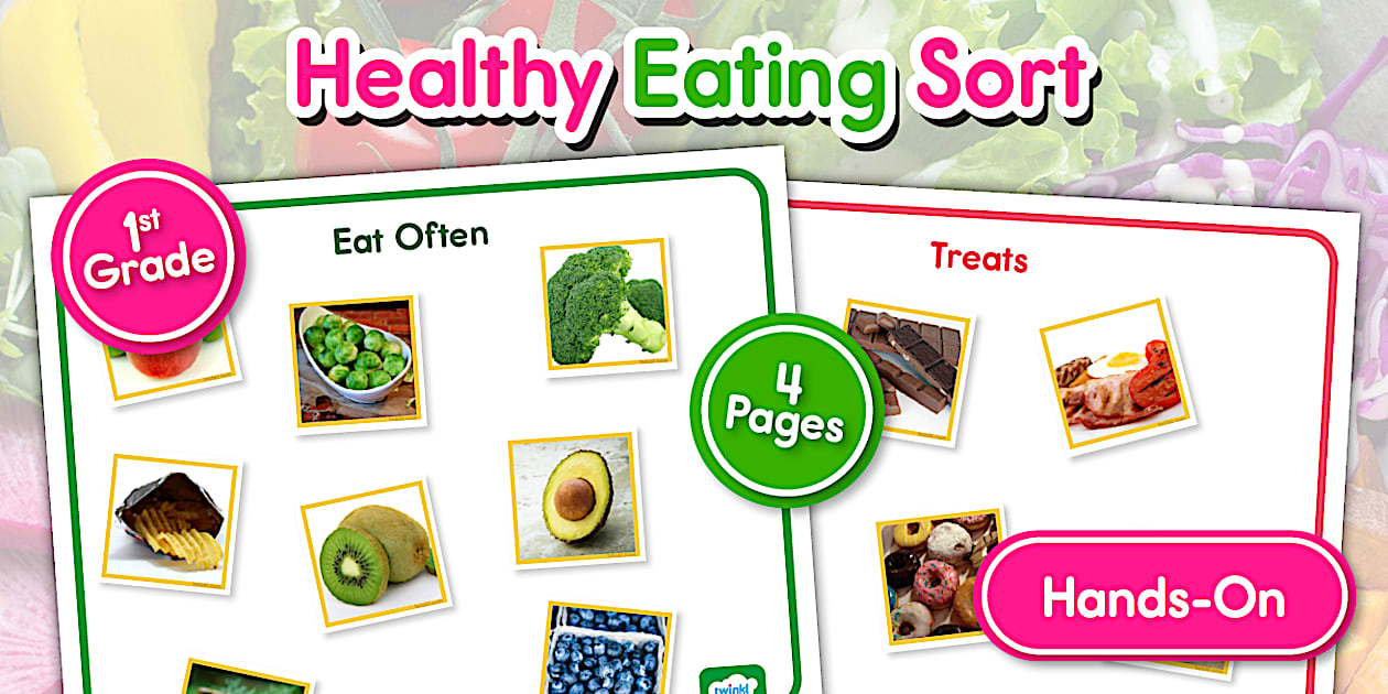 First Grade Healthy Eating Sort (l'insegnante ha fatto)