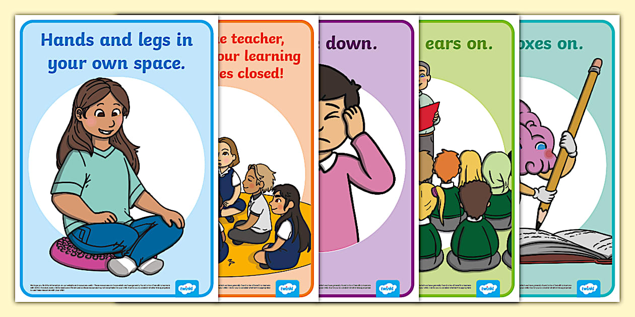 Language Skills: How to Be a Good Listener Poster Foundation Stage