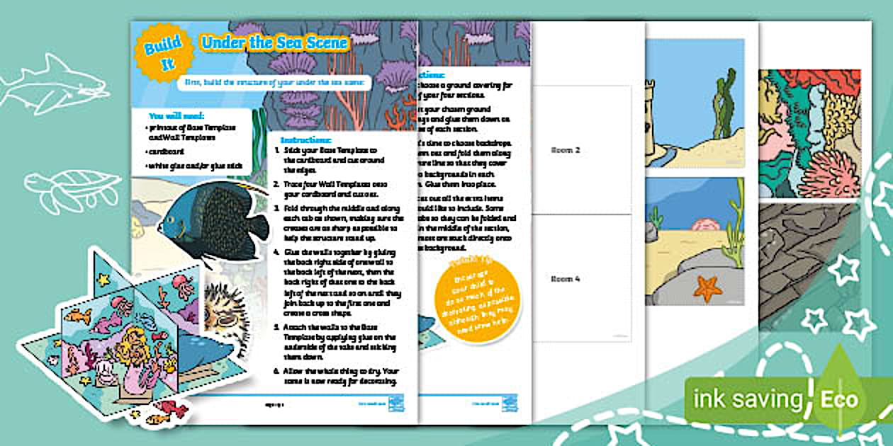 Build It: Under the Sea Scene (teacher made) - Twinkl