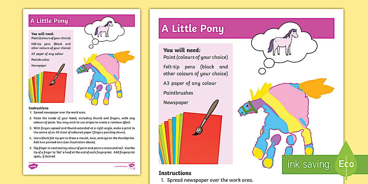 QLD A Little Pony Activity (teacher made) - Twinkl