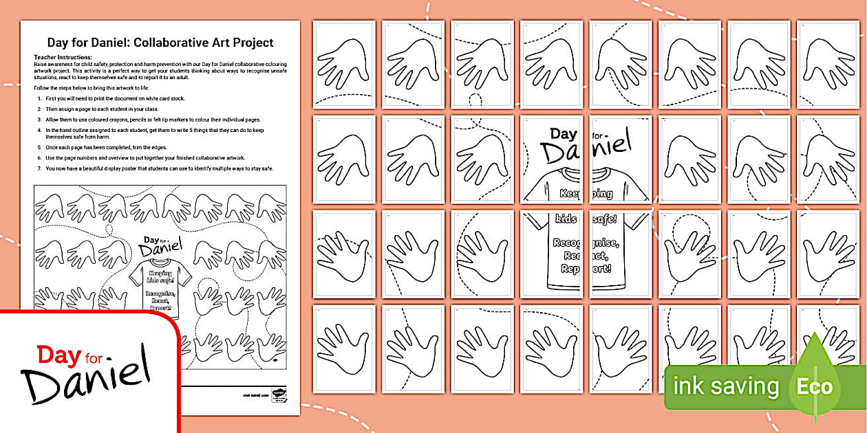 Day for Daniel: Collaborative Colouring Artwork Project